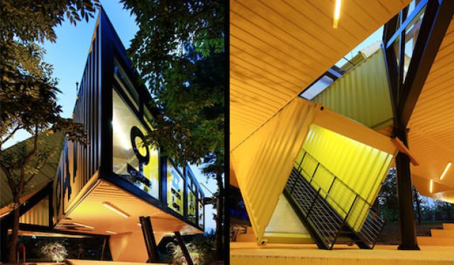 Art School Built Using Shipping Containers