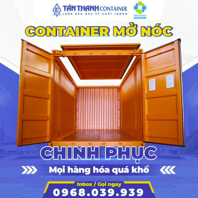Open top container là gì? Chi tiết về Open top container